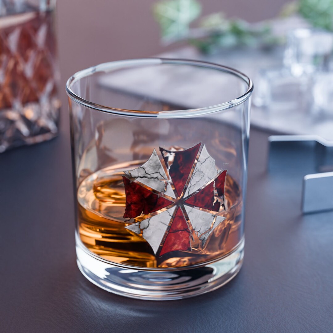 Resident Evil Umbrella Corporation Rocks Glass, 10oz - Etsy