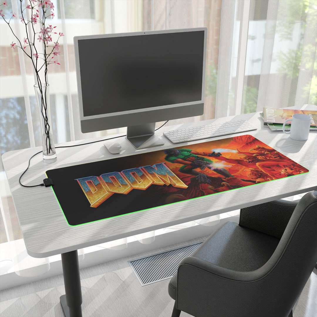 Doom LED RGB Gaming Mouse Pad - Etsy