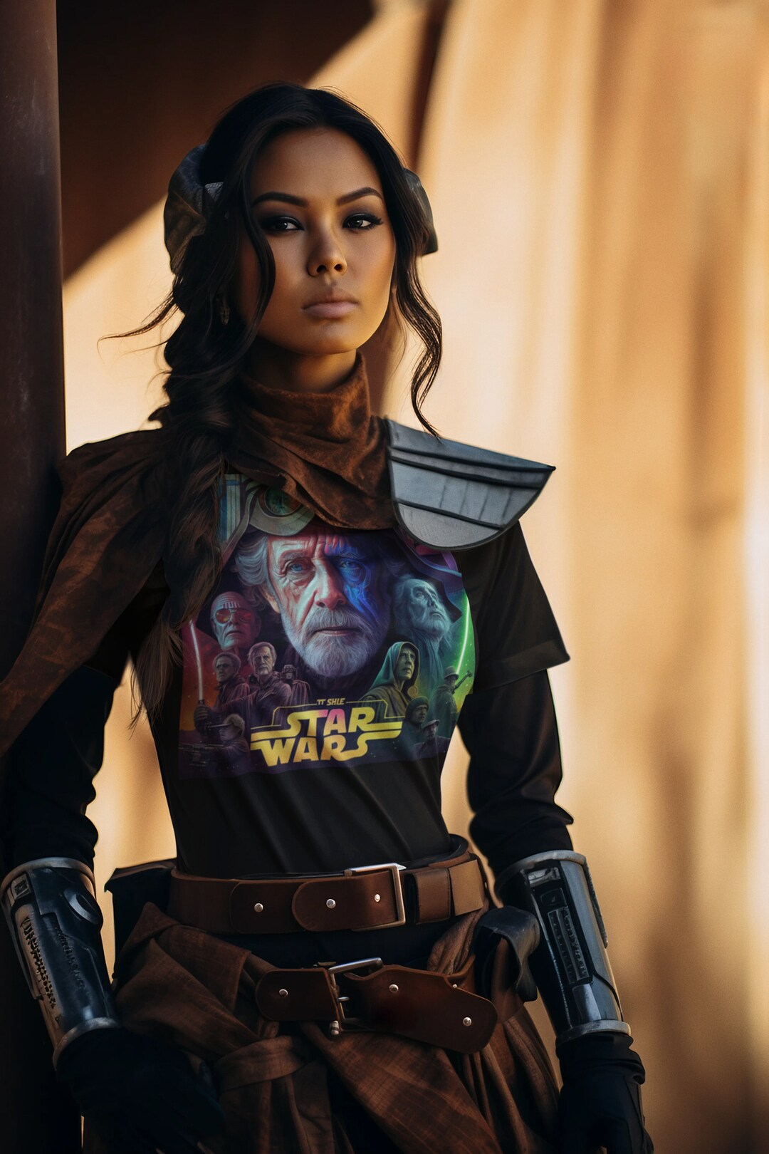 Star Wars Cult of the Jedi Cyberpunk Retro Graphic T-shirt - Etsy