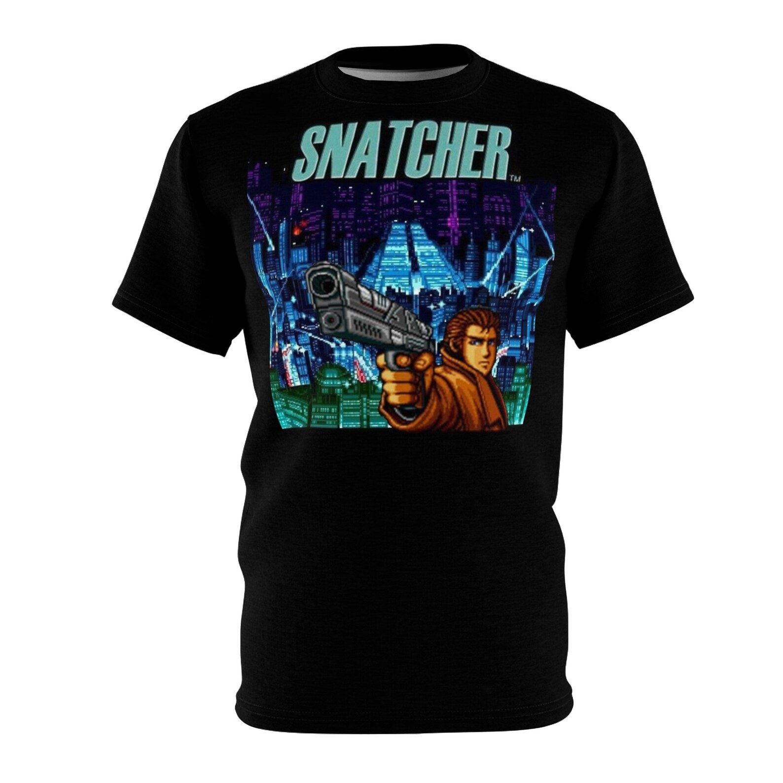 Snatcher Cyberpunk Retro Game Graphic Tee Graphic T-shirt - Etsy