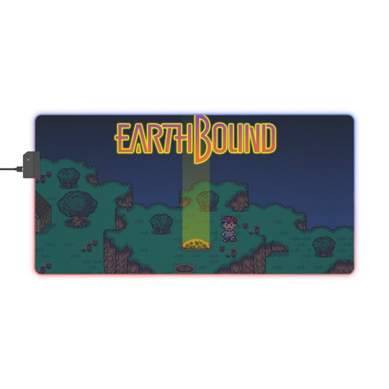 EarthBound Mother 2 LED Gaming Mouse Pad / Retro RPG RGB Mouse Mat ...