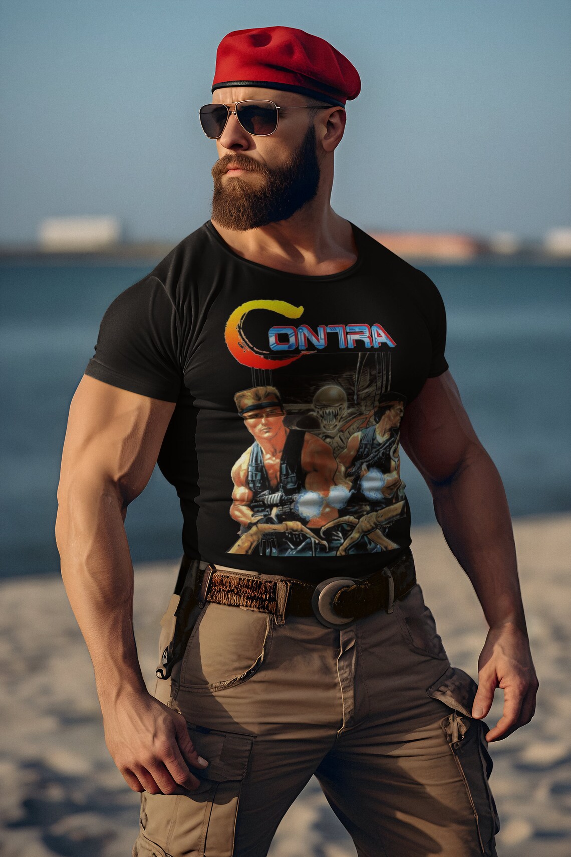 Contra NES Graphic Tee Retro Gaming Shirt 80s Video Game Apparel ...