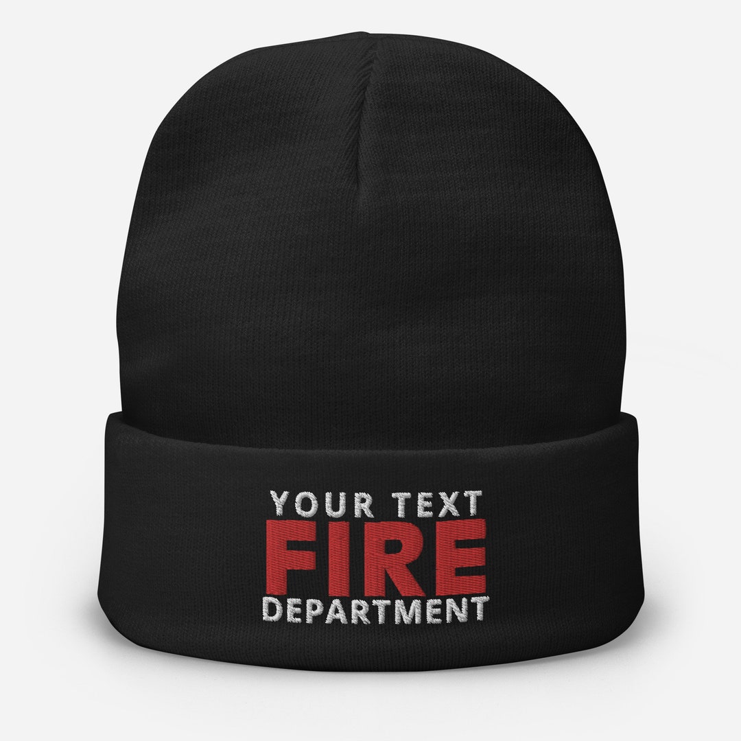 Free Personalization - Firefighter, Fire Department Custom Beanie - Etsy