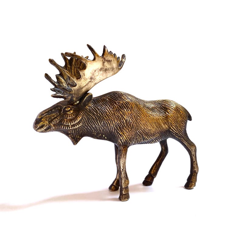 Moose Figurine - Etsy