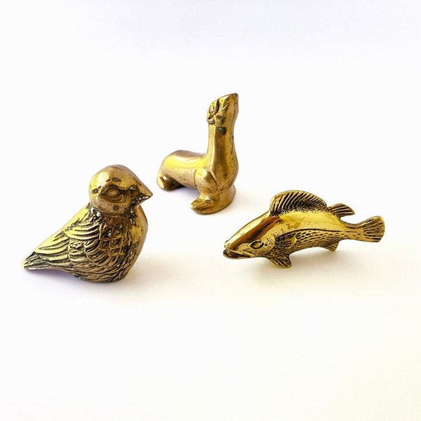 Brass Animal Figurines - Etsy