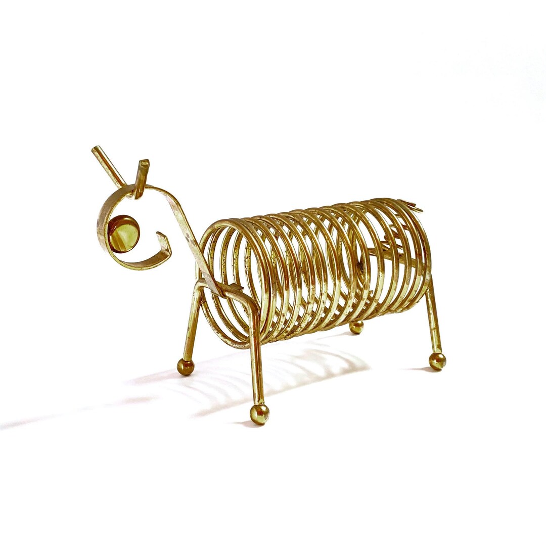 Vintage Letter Holder Metal Coil Animal - Etsy