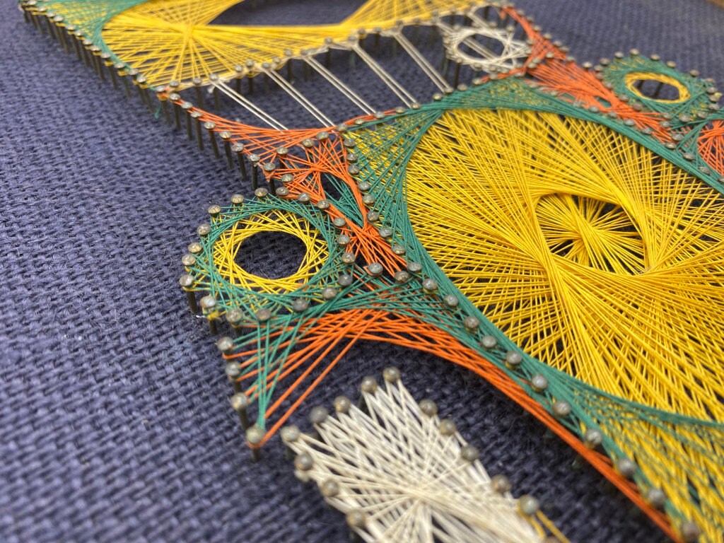 Vintage Framed Antique Car String Art - Etsy