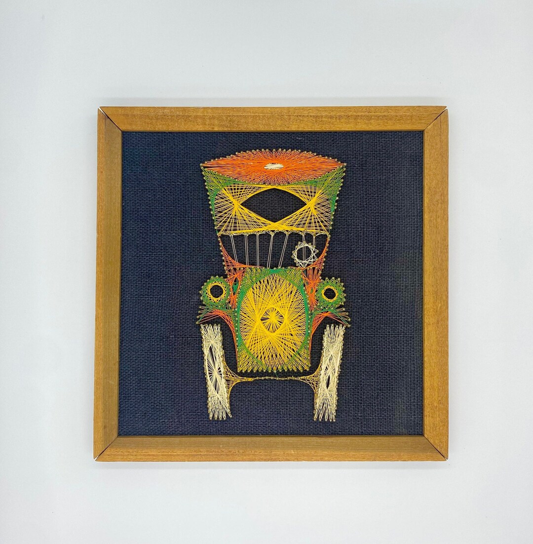 Vintage Framed Antique Car String Art - Etsy