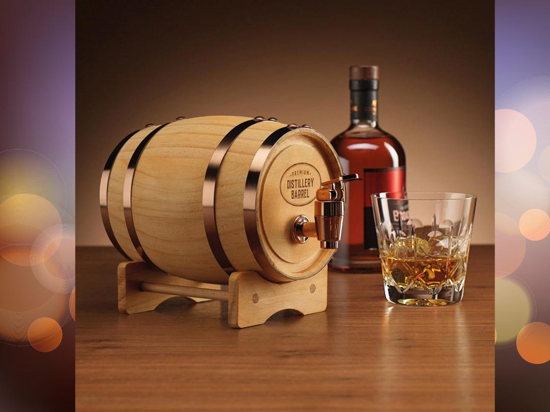 Wooden Keg Whiskey Barrel, Unique Gift Whiskey Lovers - Etsy