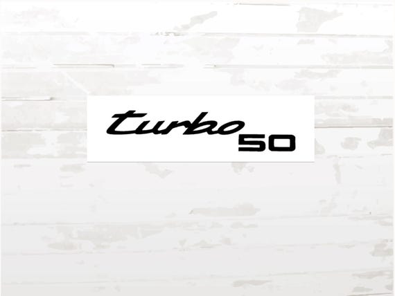 Porsche Turbo 50 Sticker