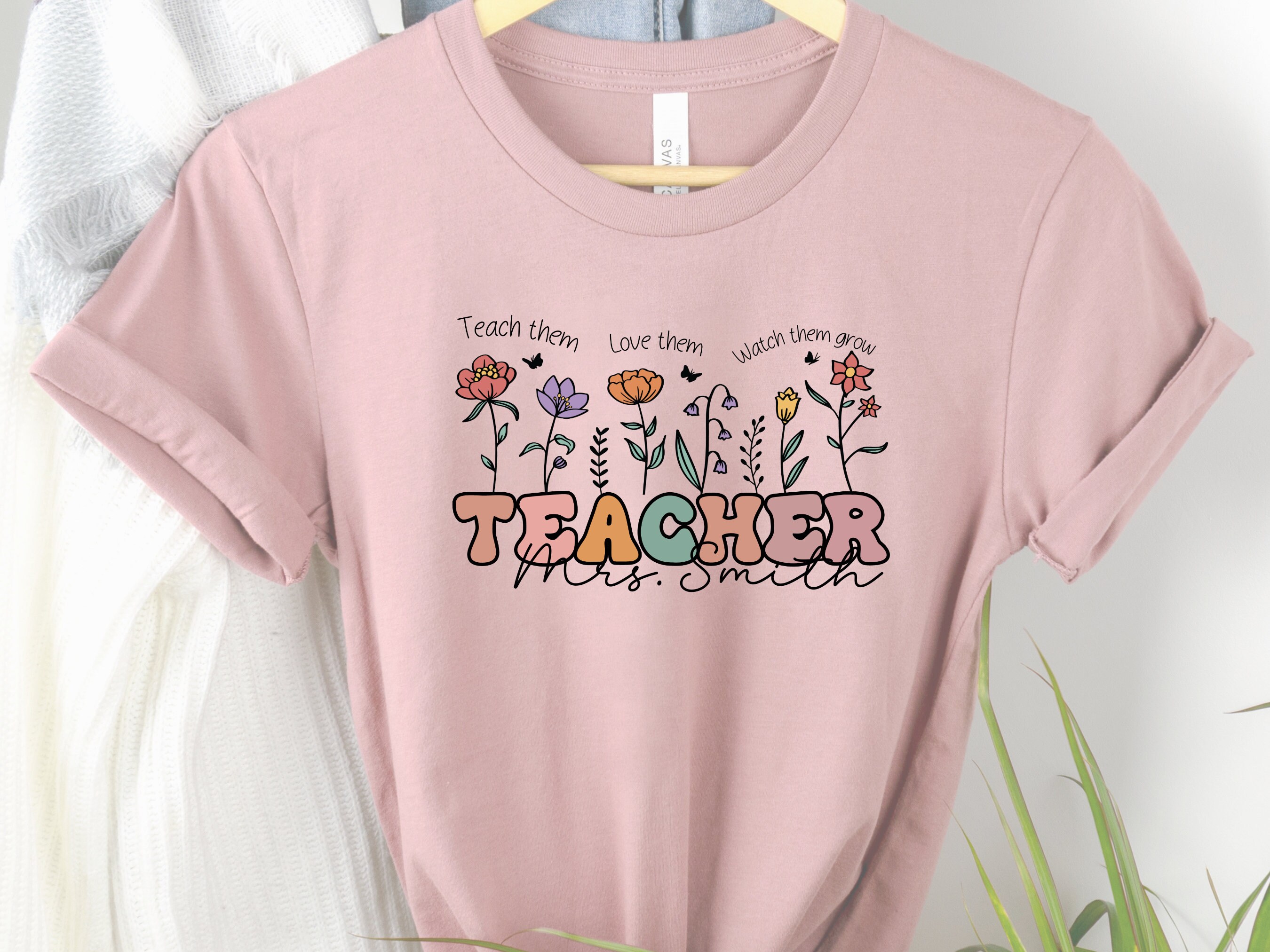 Custom Teacher T Shirt Png Custom Teaching Gift Watch Them - Etsy