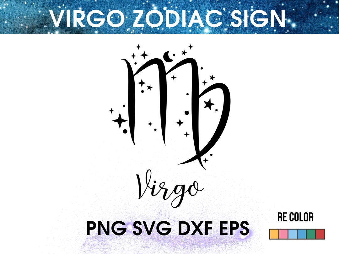 Virgo SVG, Zodiac Signs SVG, Astrology Sign, Zodiac Symbols Svg ...