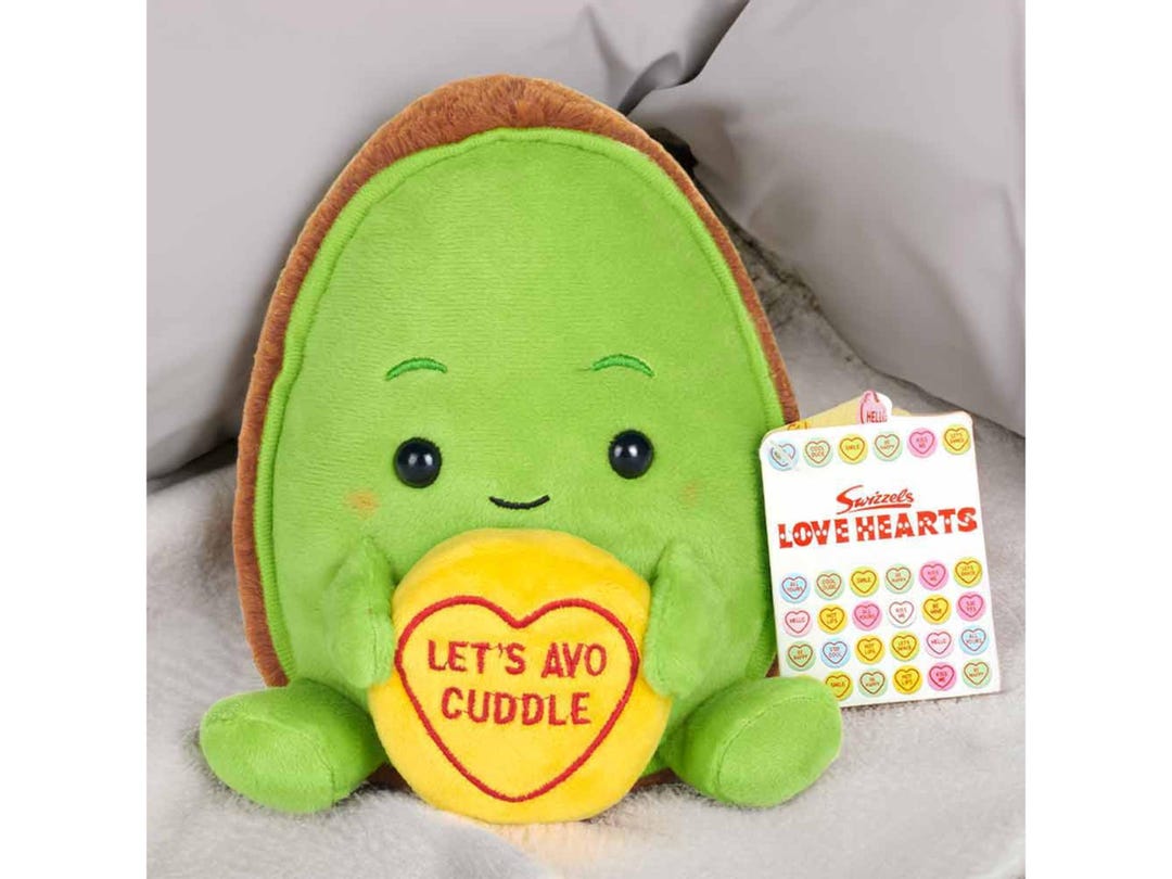 Love Hearts Lets Avo Cuddle Soft Toy, Cute Valentine Gift for Him or ...