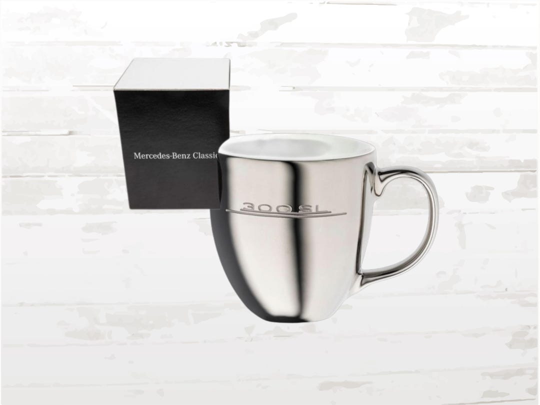 Mercedes-benz 300 SL Mug – Silver Grey Porcelain | Luxury Automotive ...