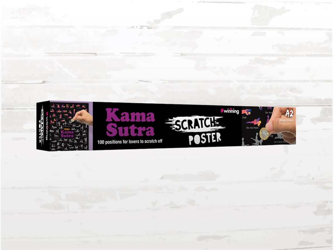 Kama Sutra Scratch Poster | 100 Romantic Positions | Couples Game ...