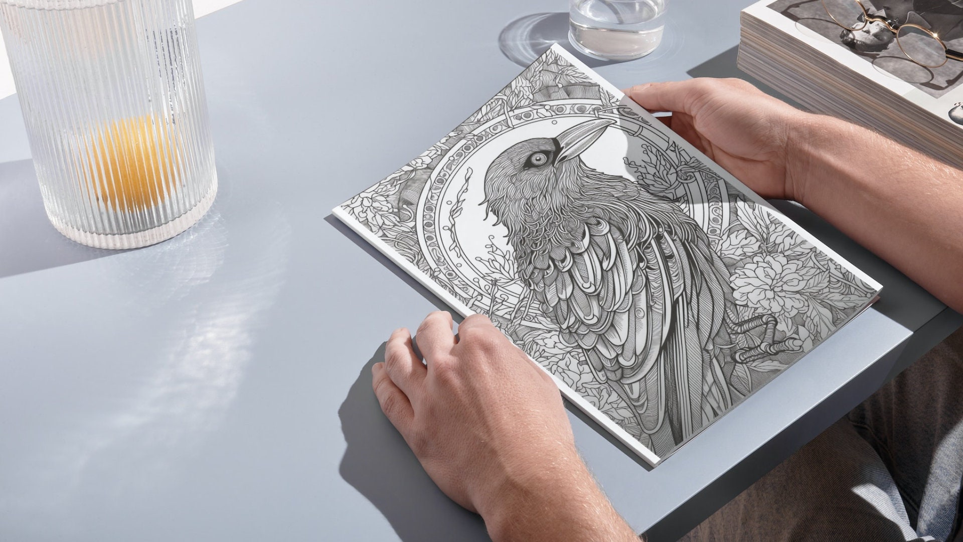 Wild Mandala Animals Coloring Book Coloring Book Adults & Kids 40 ...