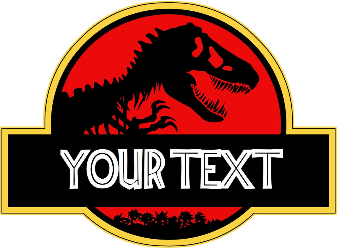Jurassic Park Font jurassic World Blank Logo PNG Cut Png FİLE - Etsy