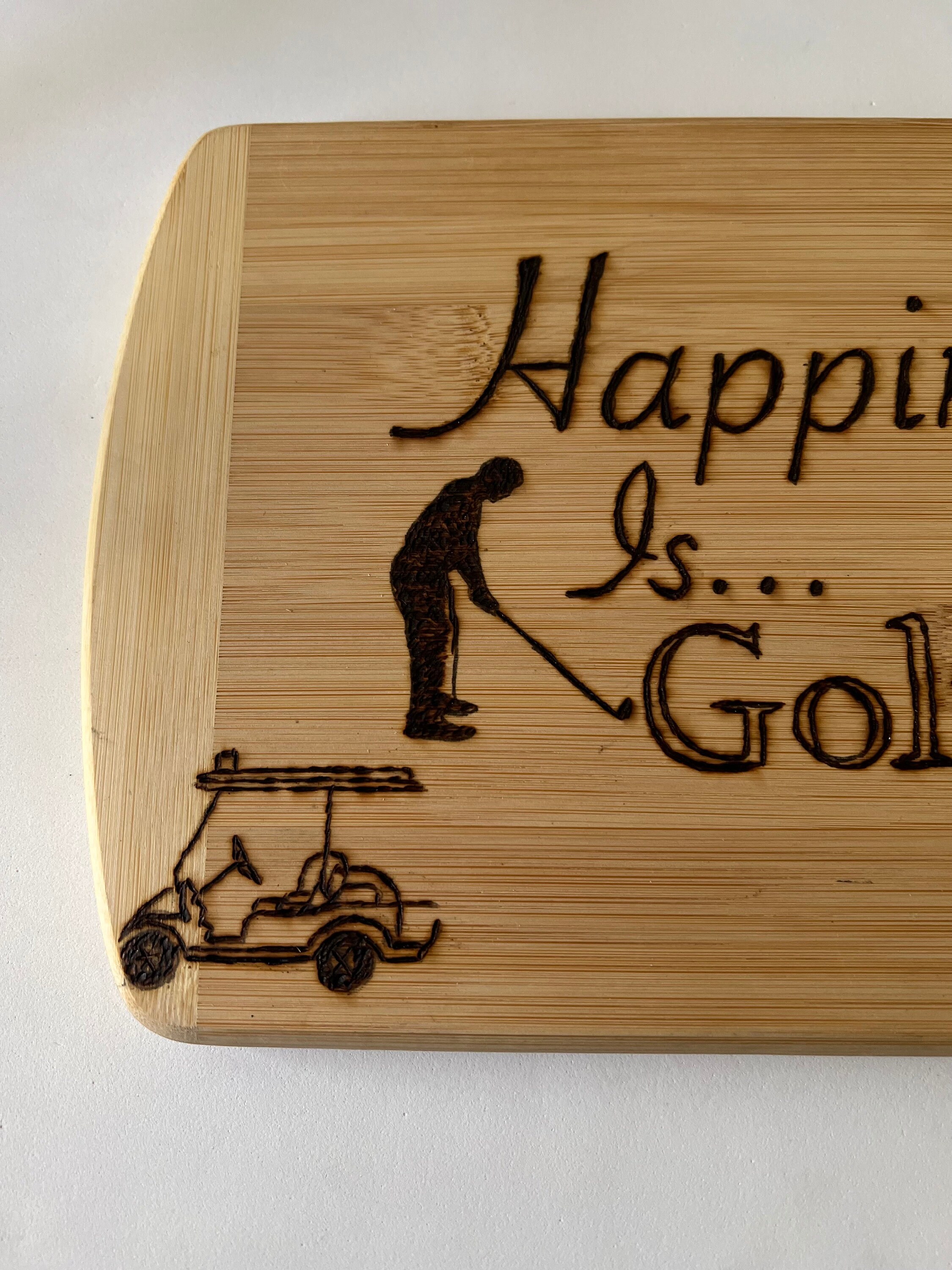 Charcuterie Cheese Serving Tray | Cutting Board, “happiness is Golfing ...