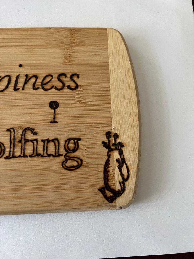 Charcuterie Cheese Serving Tray | Cutting Board, “happiness is Golfing ...