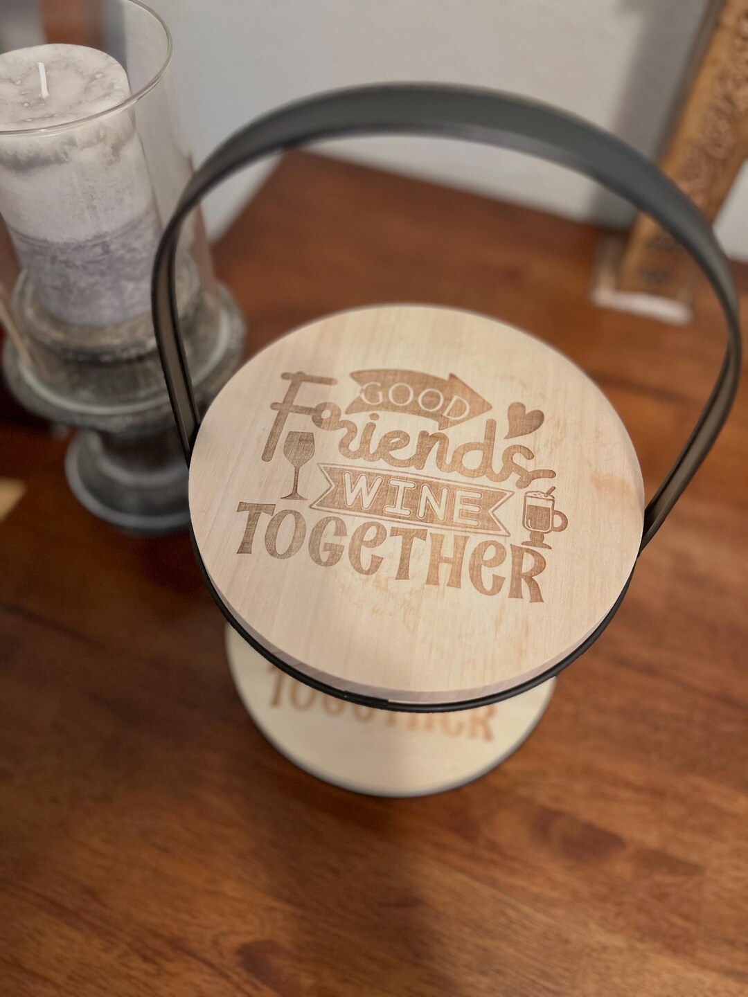 Laser Engraved Cheese | Dessert | 2-tier Stacked Tray Stand | Unique ...