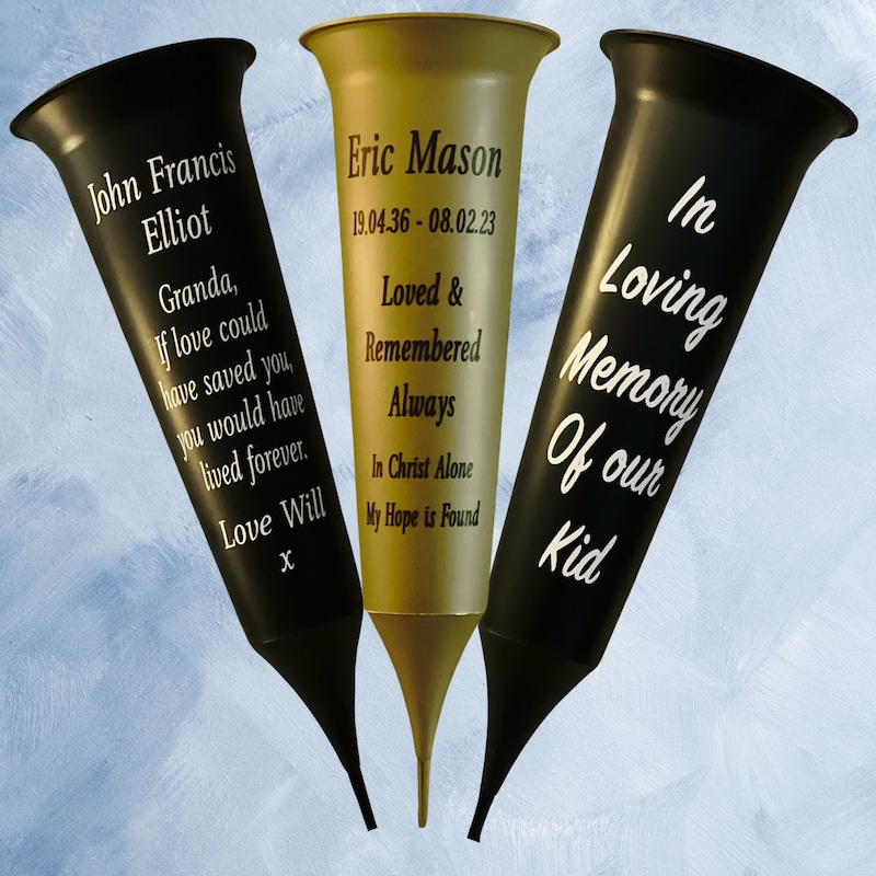 Memorial Flower Pots - Etsy UK