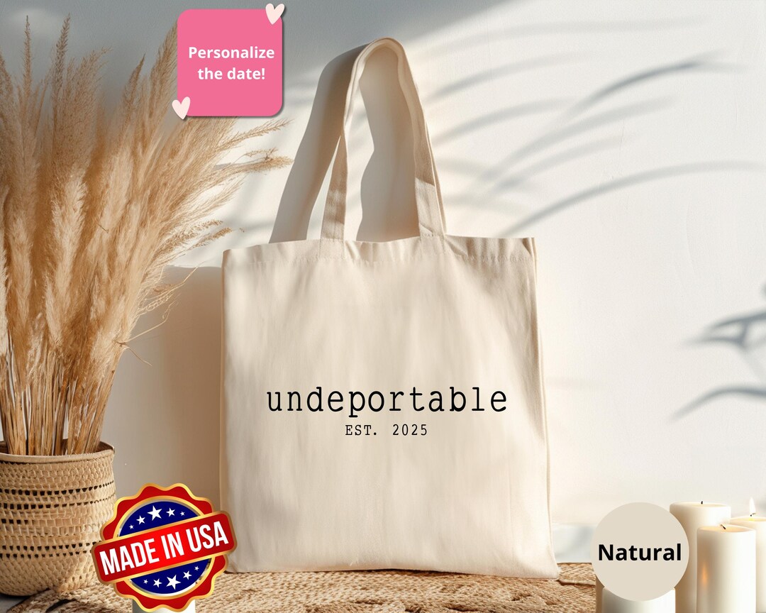 Custom Undeportable Tote Bag Permanent Resident Gift Citizenship ...