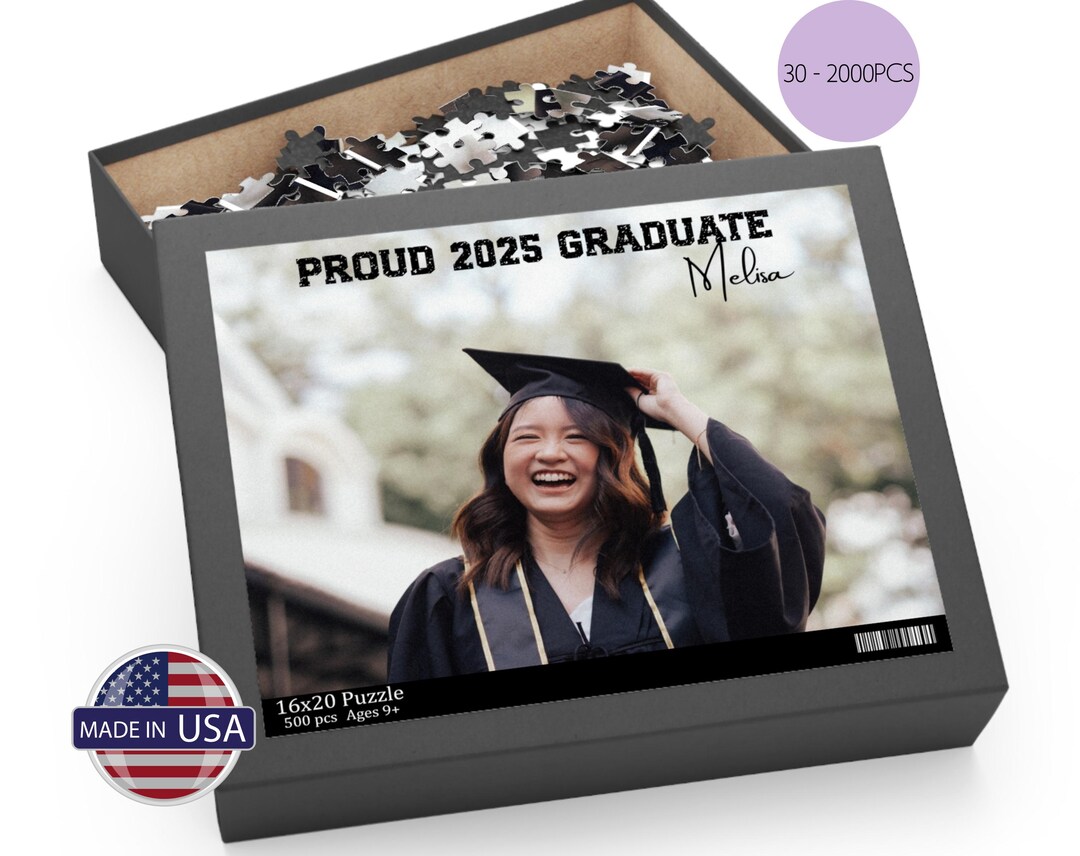 Custom Graduation Puzzle, Graduate Puzzle Gift, Graduation Gift Ideas ...