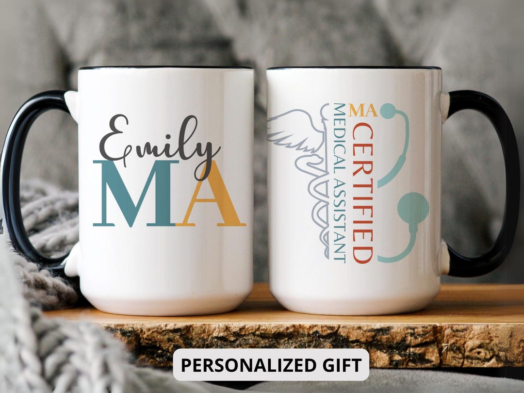 Personalized Medical Assistant Mug With Name, Custom Medical Assistant ...