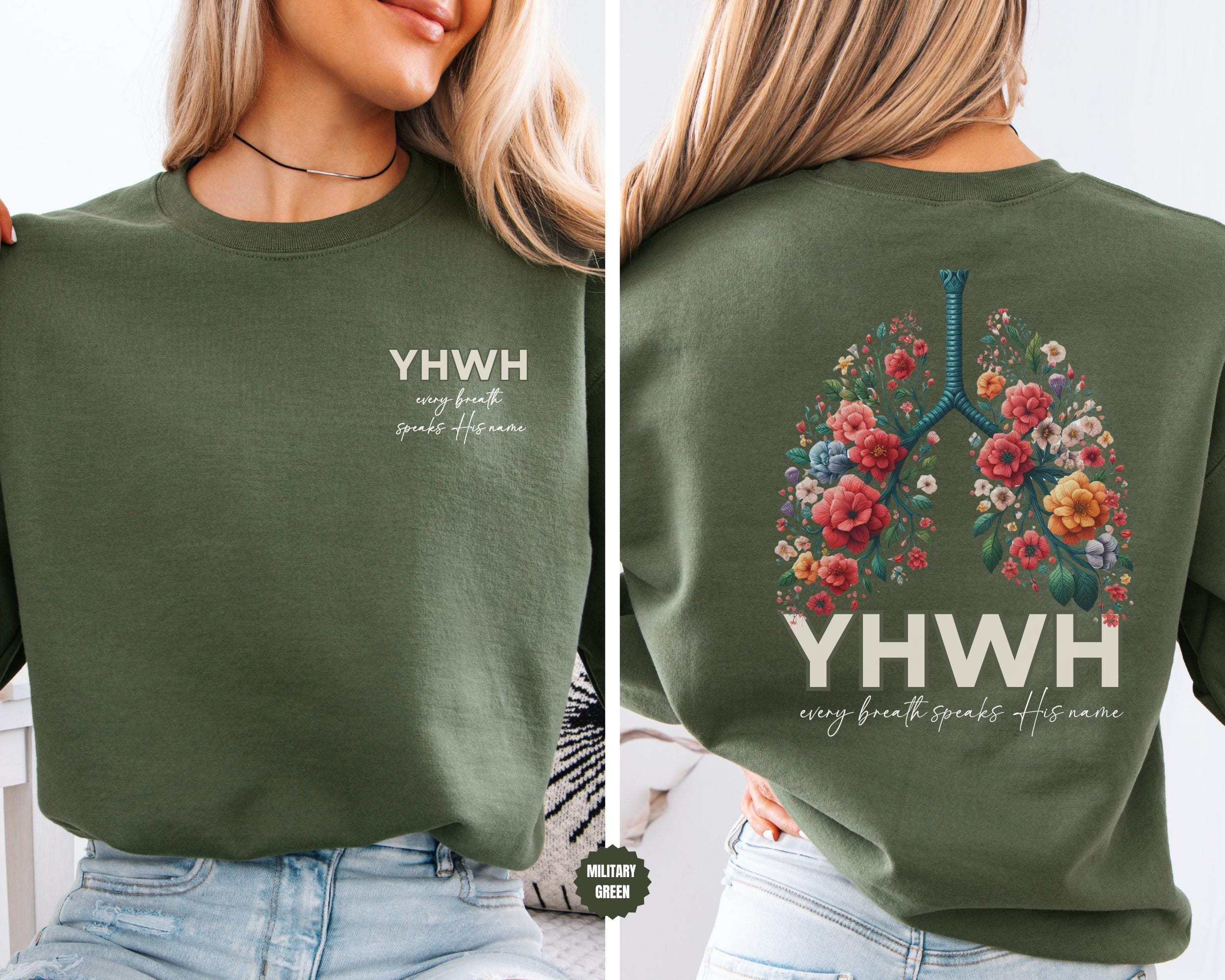 YHWH Lungs Christian Every Breath Speaks His Name Bible Verse Hebrew ...