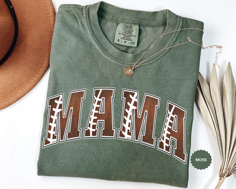 Comfort Colors®, Football Mom Shirt, Mama Tee, Gameday Shirt, Cute ...