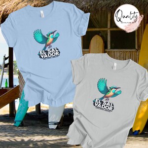 El Salvador Torogoz Flying Graphic Tshirt Unique Design With Patriotic ...