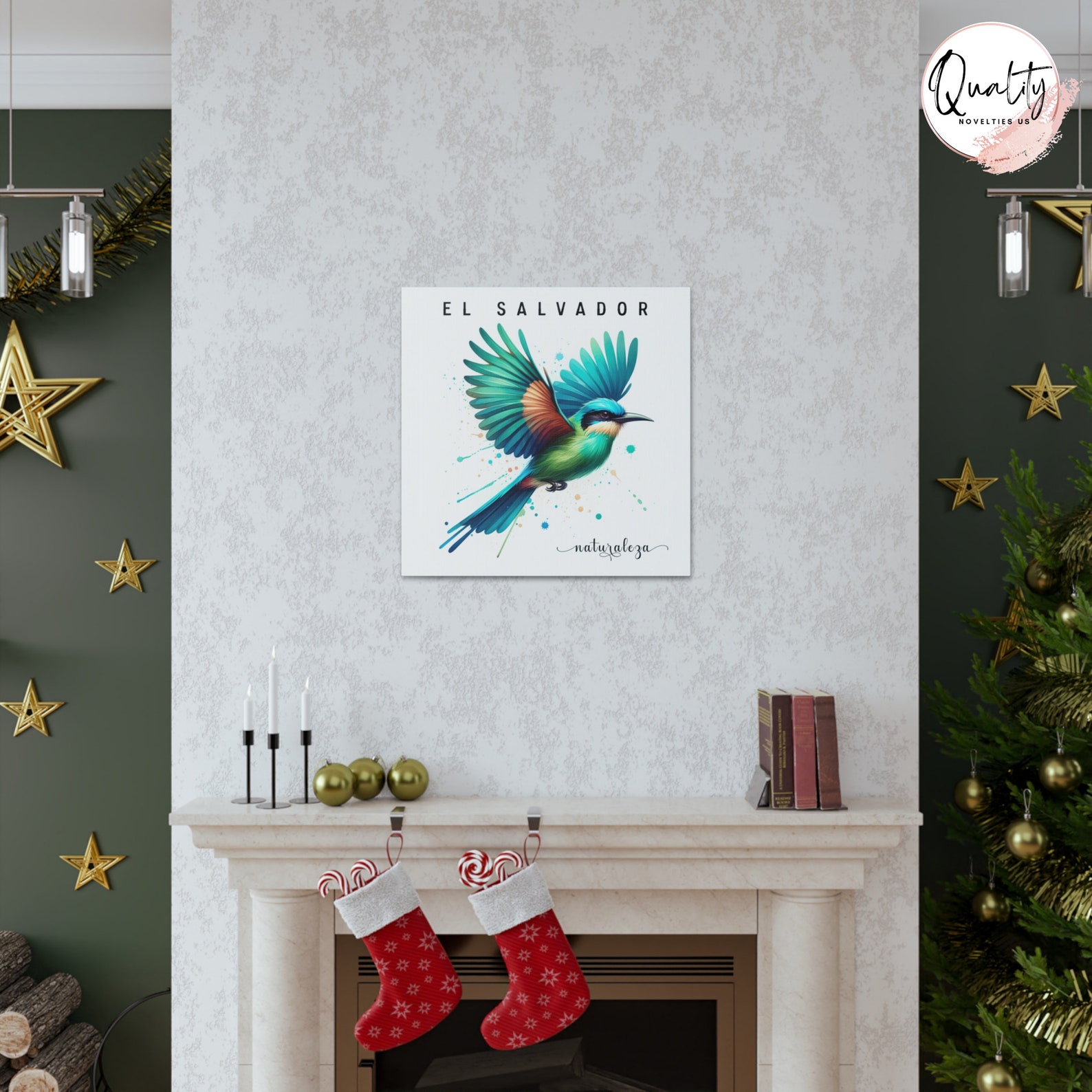 Torogoz Proud Flying El Salvador Gallery Canvas Wraps, El Salvador Art ...