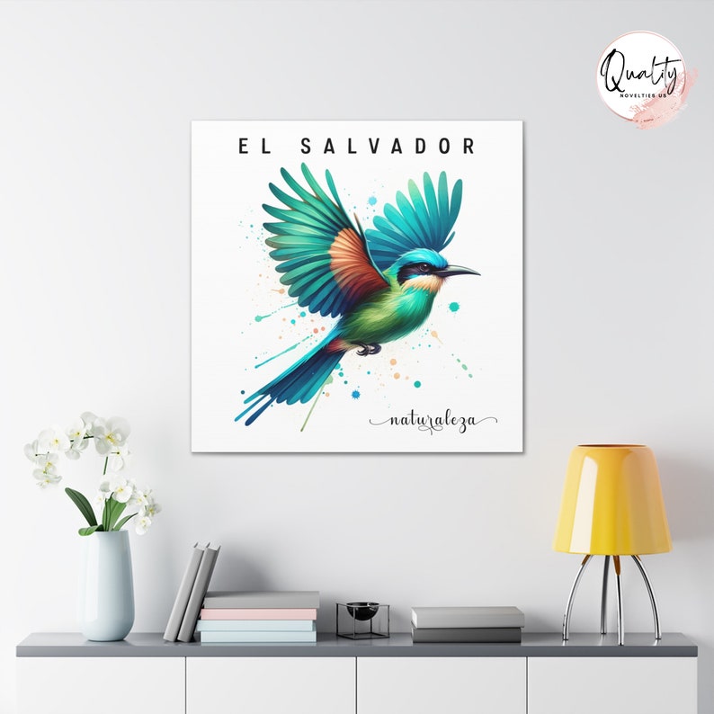 Torogoz Proud Flying El Salvador Gallery Canvas Wraps, El Salvador Art ...