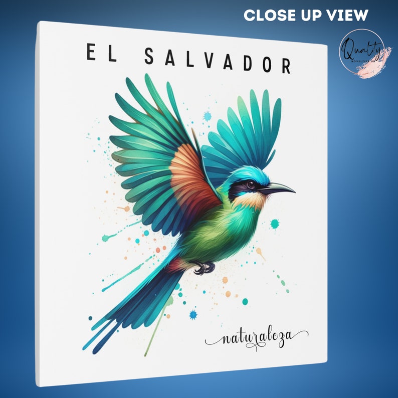 Torogoz Proud Flying El Salvador Gallery Canvas Wraps, El Salvador Art ...
