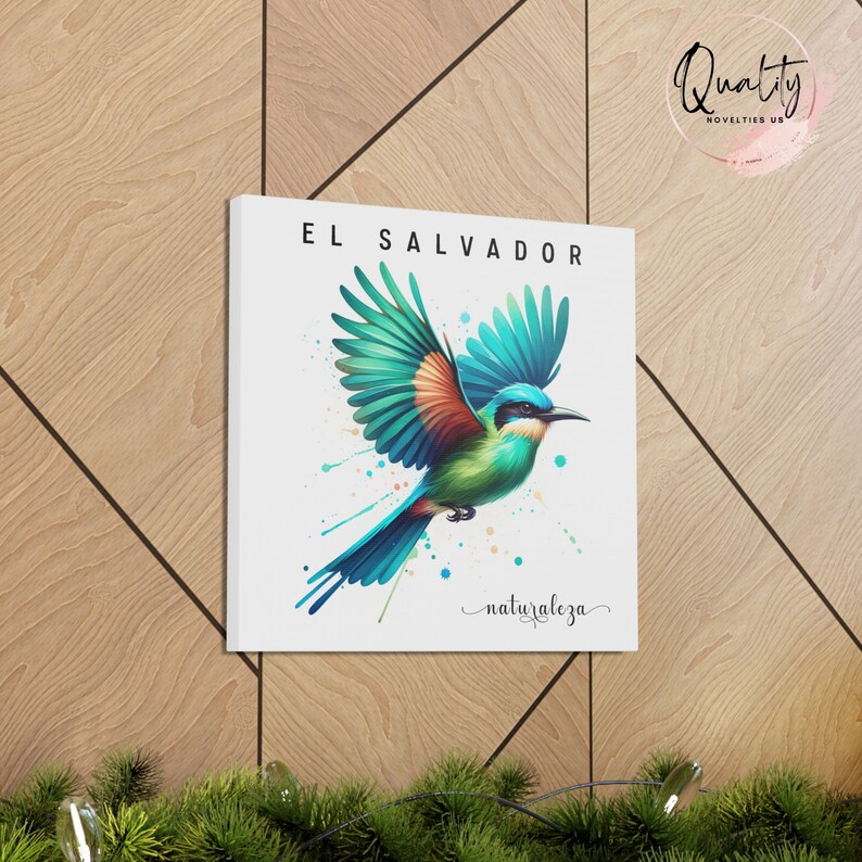 Torogoz Proud Flying El Salvador Gallery Canvas Wraps, El Salvador Art ...