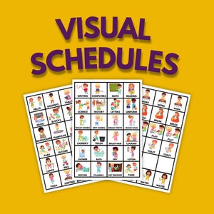 Visual Schedules With Boards & Icons - Etsy