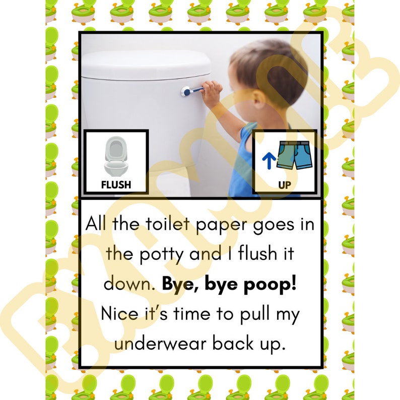 Bye Bye Poop! | A Social Story on Pooping in the Potty for Children ...