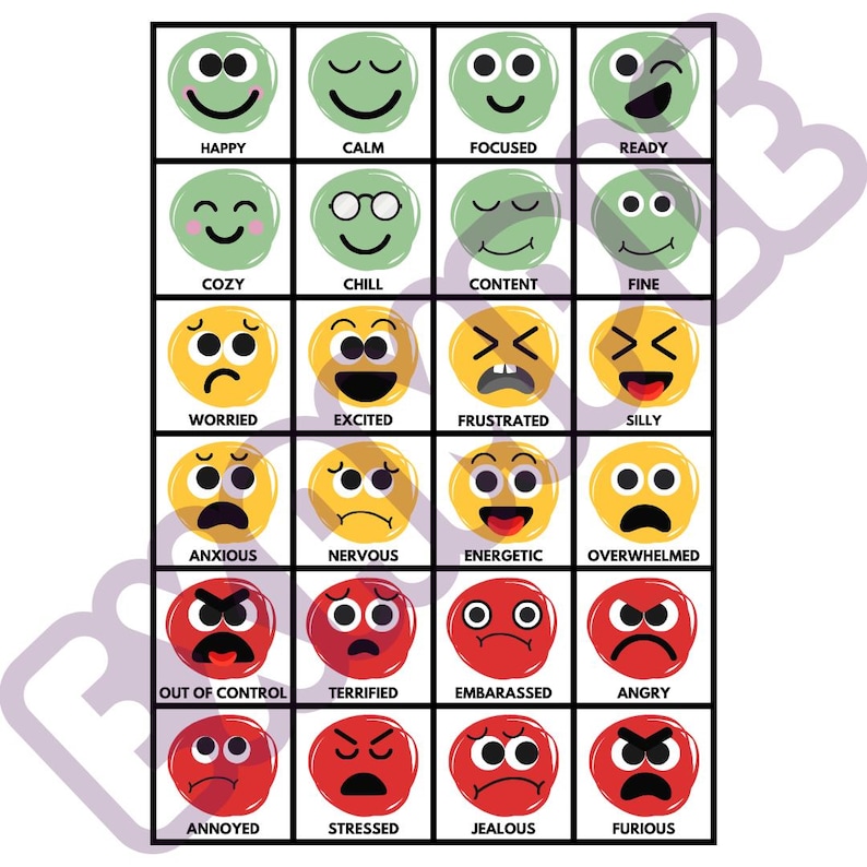 Standard PEC Icons Emotions - Etsy