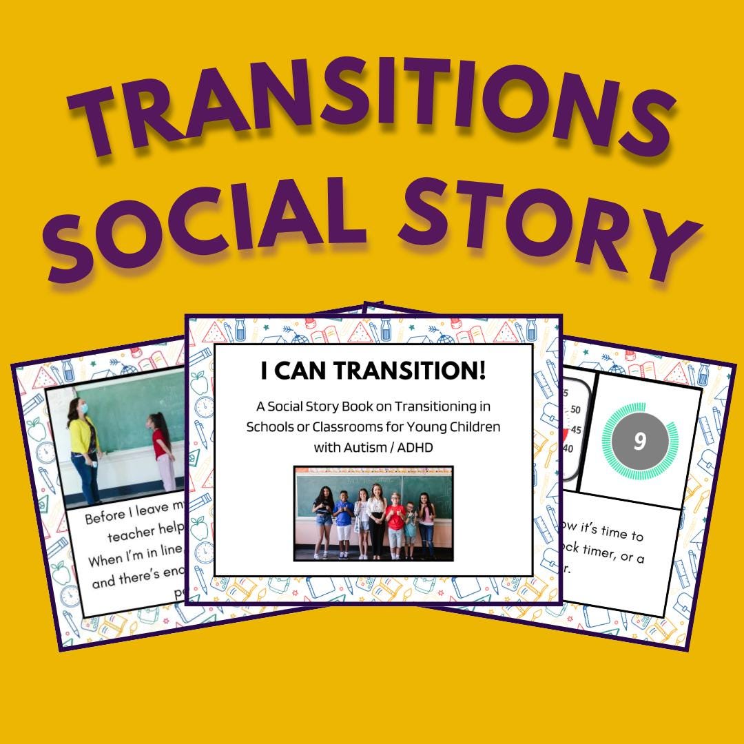 I Can Transition | A Social Story Book on Transitioning in Schools - Etsy