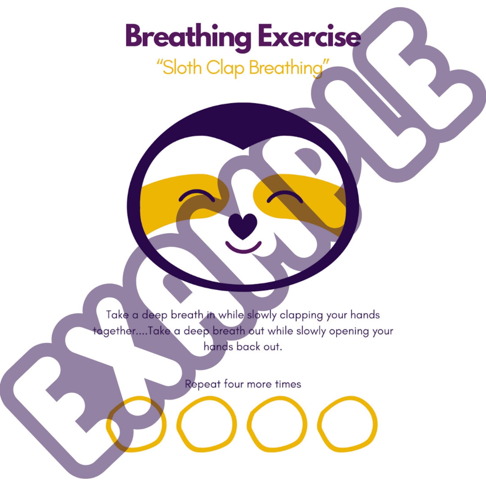 Printable Breathing Exercises - Etsy