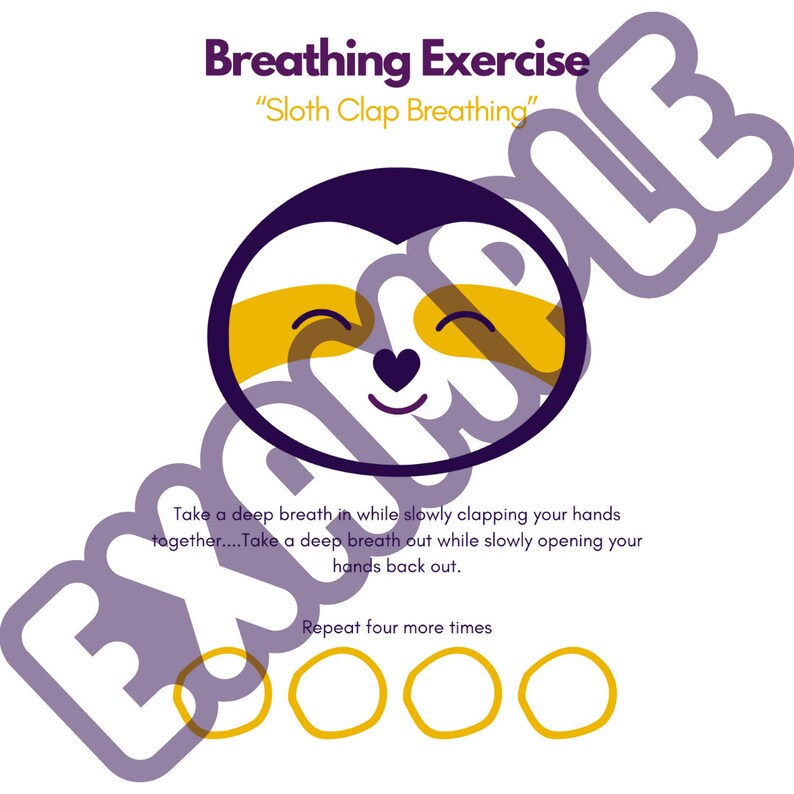 Printable Breathing Exercises - Etsy