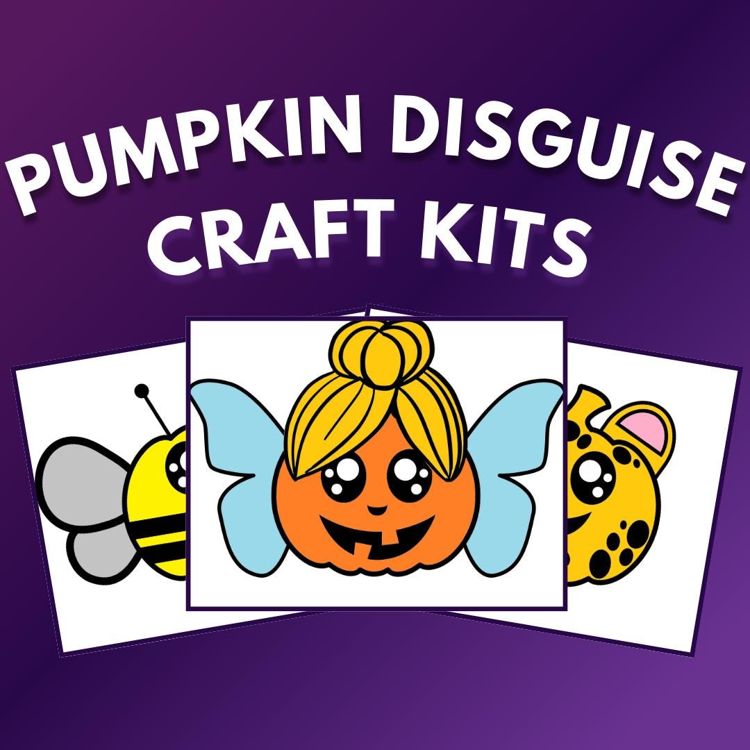 Pumpkin Disguise Craft Kits | Printable | Fall Activity - Etsy