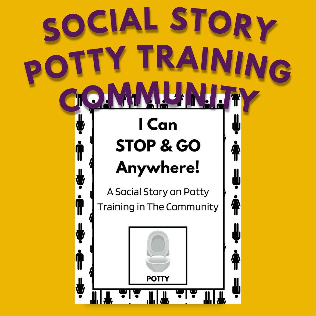 I Can STOP and GO Anywhere | Social Story on Potty Training in the ...