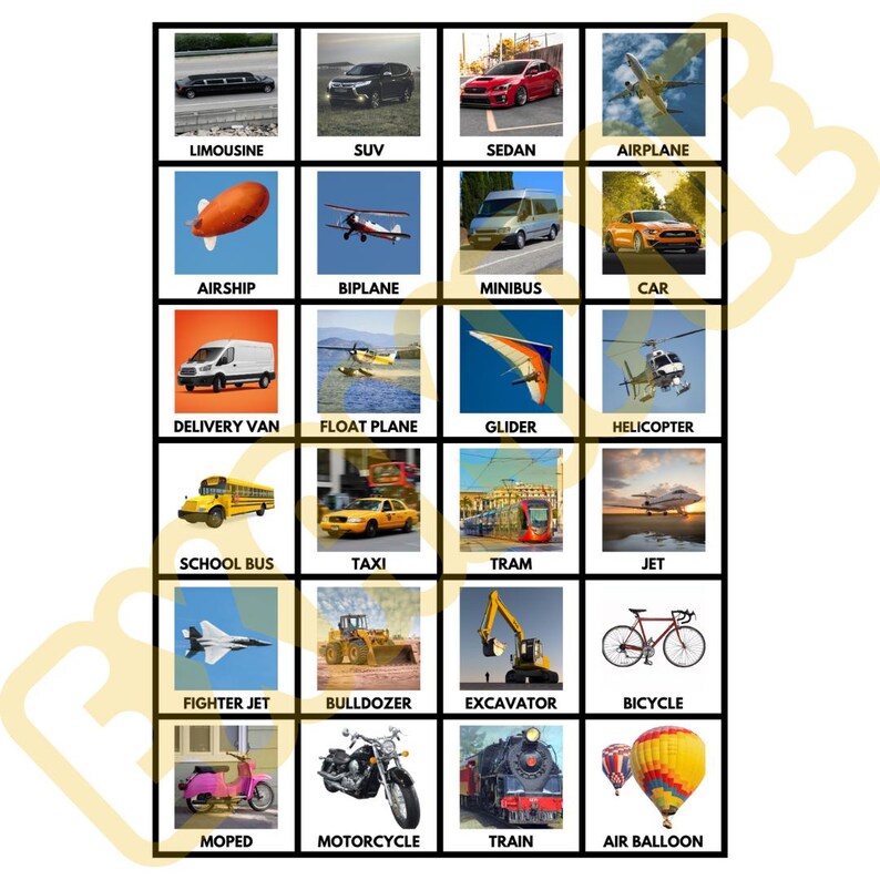 Standard PEC Icons Transportation - Etsy