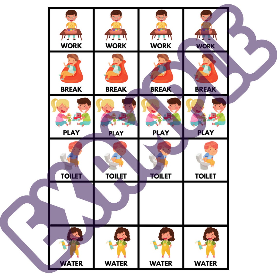 Visual Schedules With Boards & Icons - Etsy