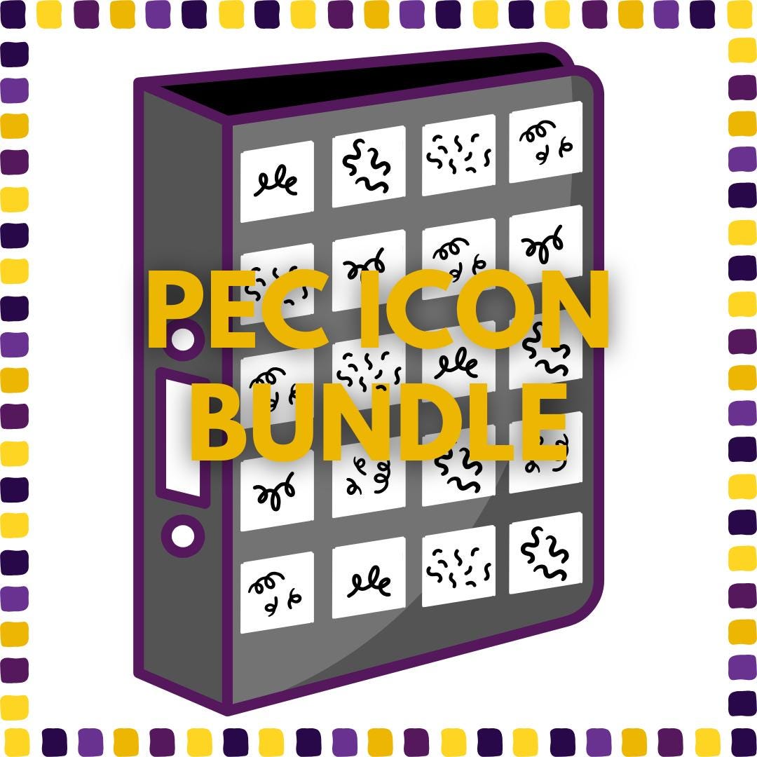 PEC Icons Bundle | Picture Exchange Communication Icons Standard Bundle ...