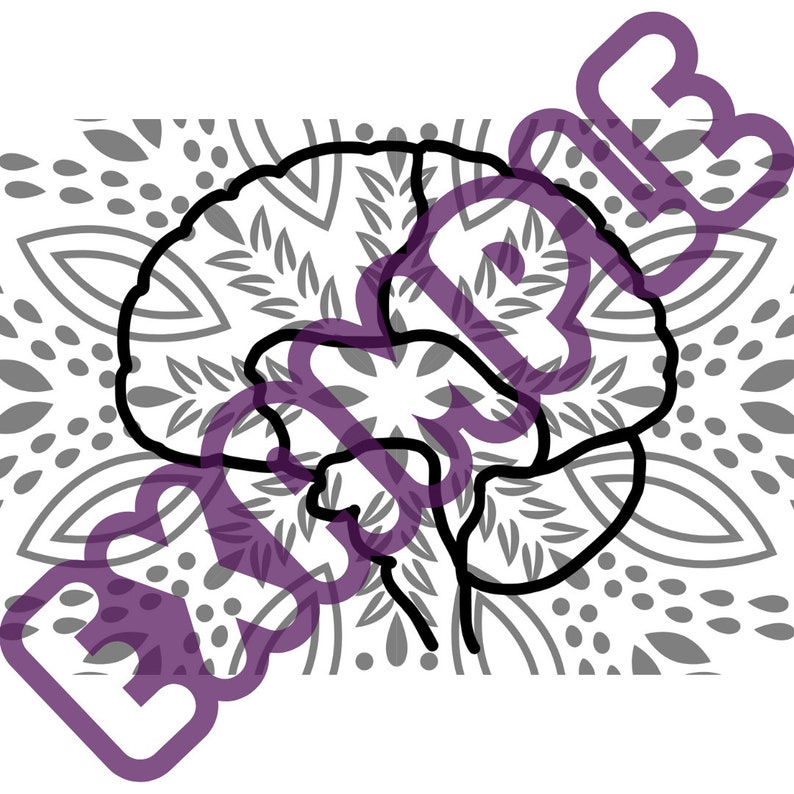 Brain Mandala Coloring Pages - Etsy