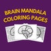 Brain Mandala Coloring Pages - Etsy