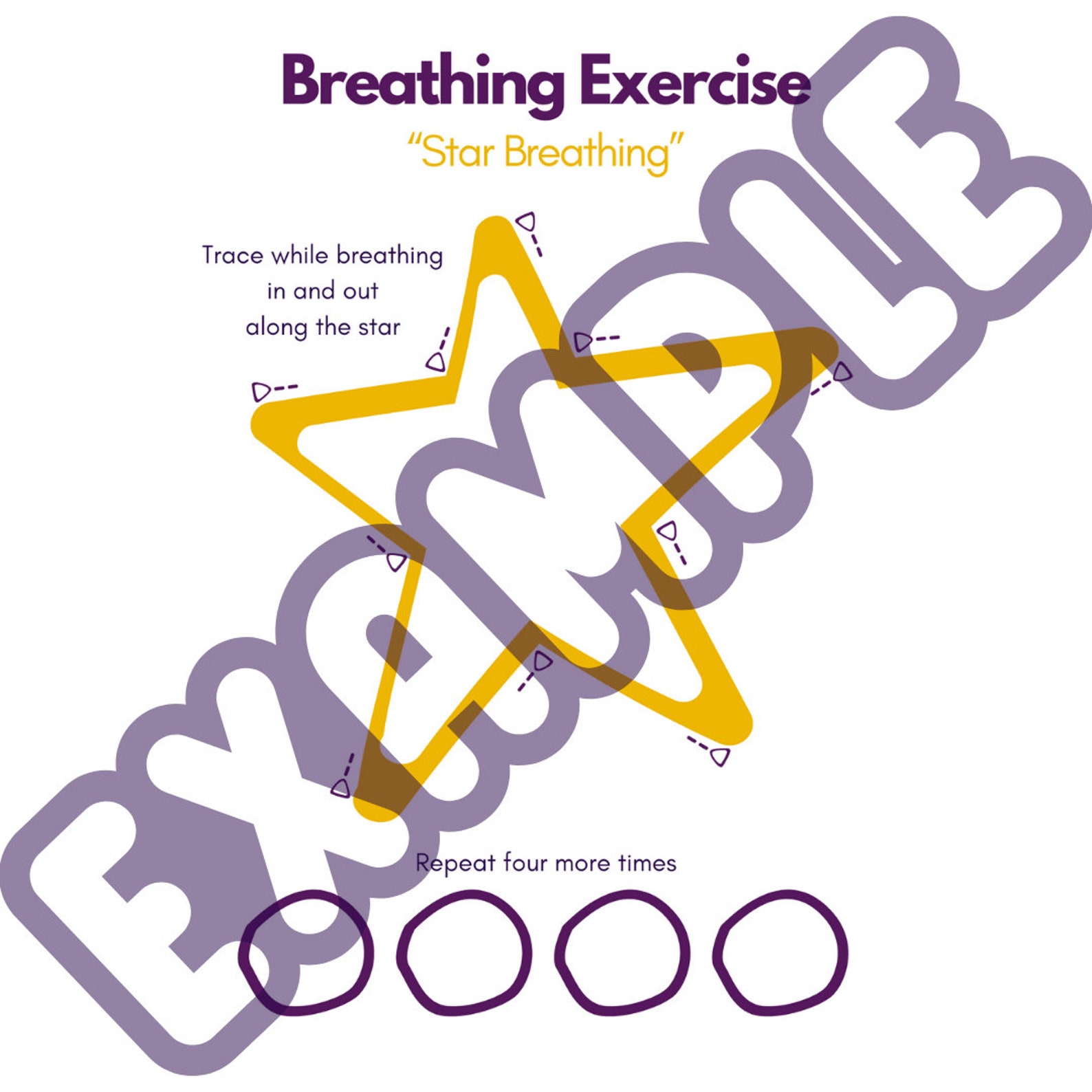 Printable Breathing Exercises - Etsy