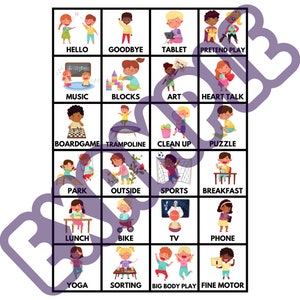 Visual Schedules With Boards & Icons - Etsy